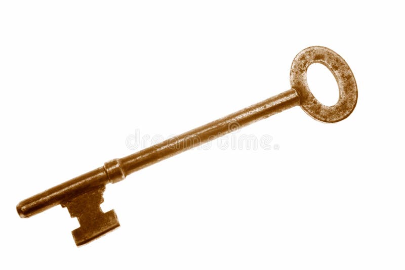 Vintage key stock photo. Image of retro, unlock, white - 26438986