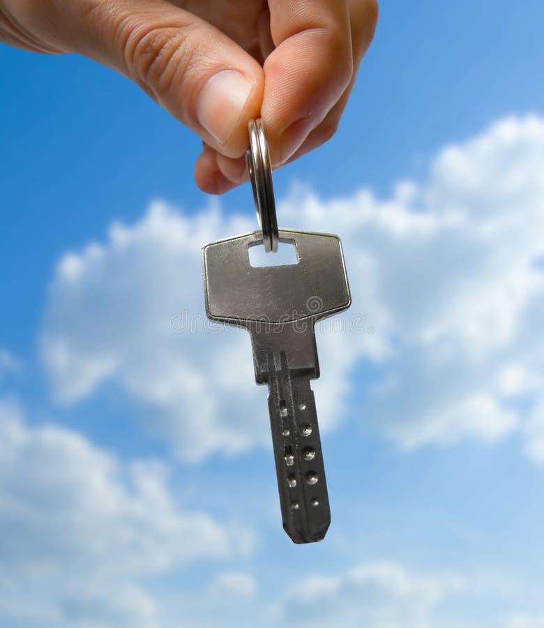 Key stock image. Image of human, estate, opportunity, cloud - 5287539