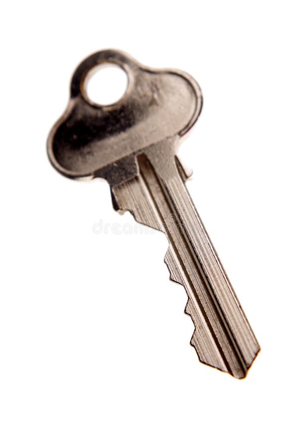 One modern steel key stock photo. Image of design, blank - 139677776