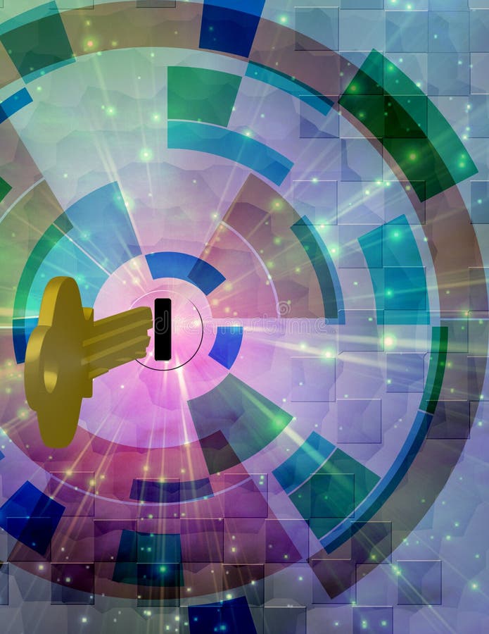 Key and Abstract stock illustration. Illustration of future - 158518047