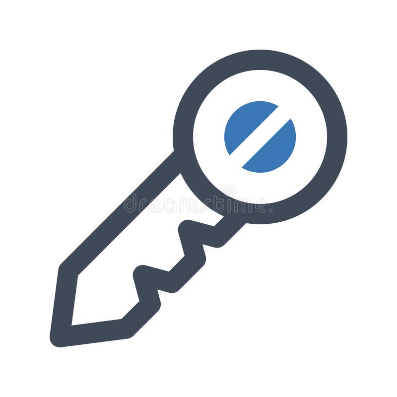 Key Access Flat Vector Icon Stock Vector - Illustration of unlock ...