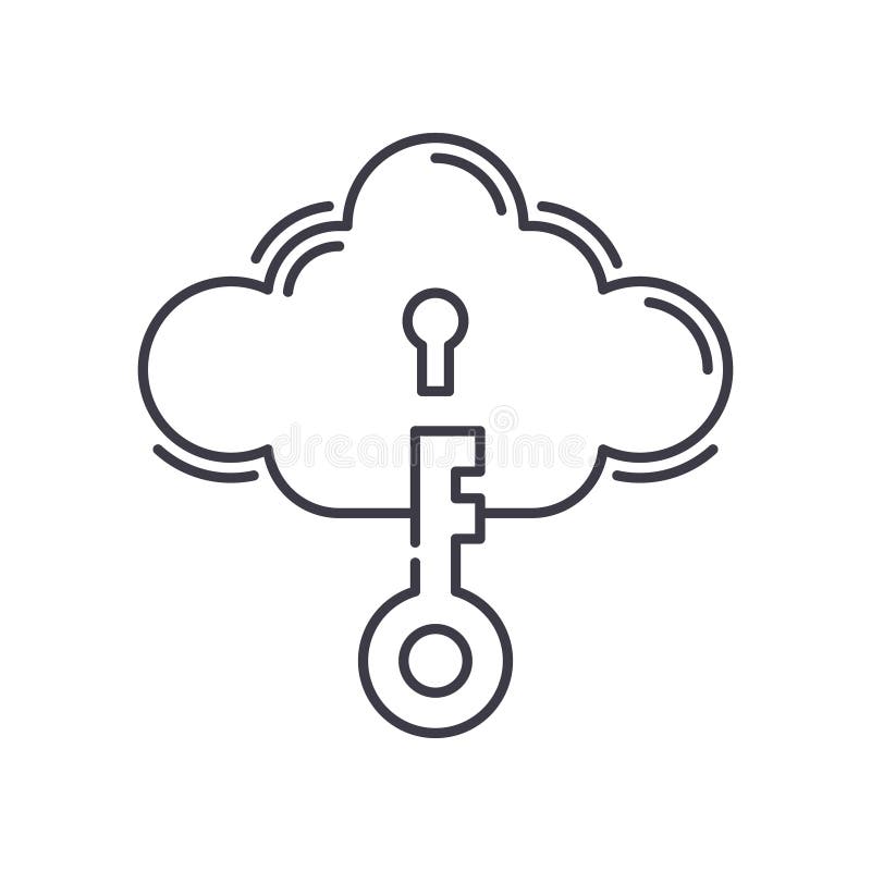 Key Access Icon, Linear Isolated Illustration, Thin Line Vector, Web ...