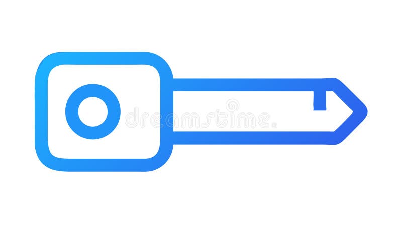 Key Access Outline Flat Design UI UX Icon, Vector Design Generative AI ...