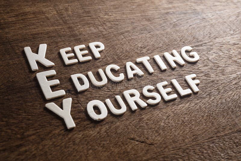 Key Acronym Keep Educating Yourself Stock Image - Image of learn ...