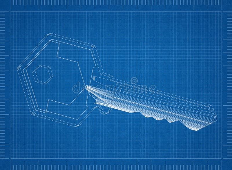 Key Architect blueprint stock photo. Image of geometry - 117716126