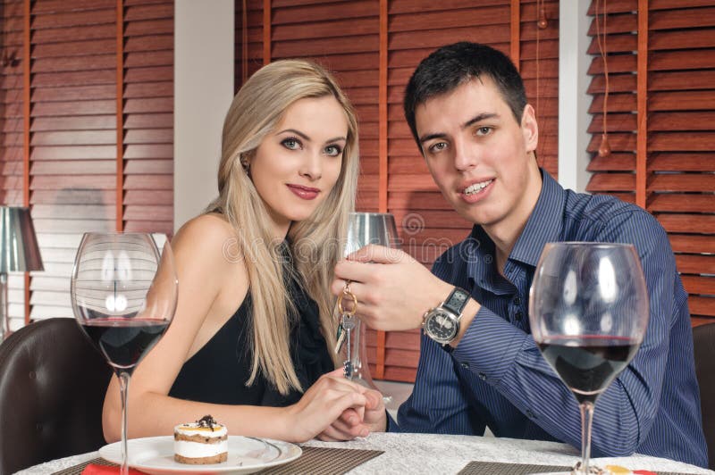 Key as a present stock photo. Image of interior, holding - 28797588