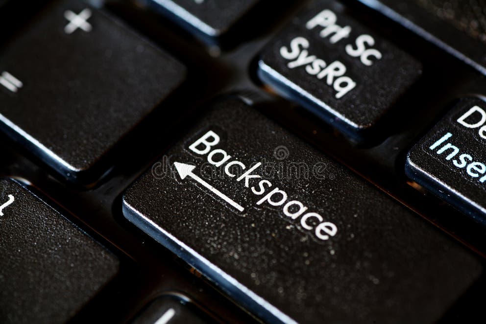 Key backspace stock photo. Image of black, buttons, computer - 35508820