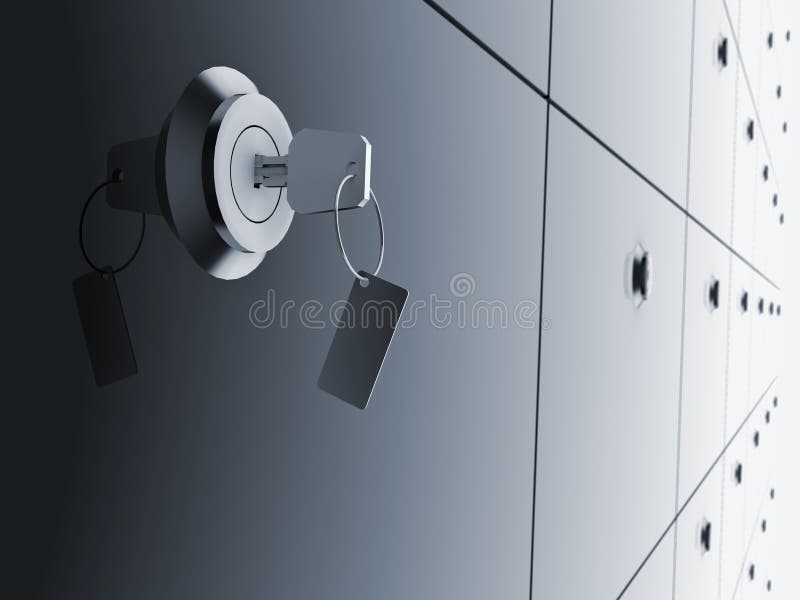 Key in bank deposit. stock illustration. Illustration of savings - 9033437