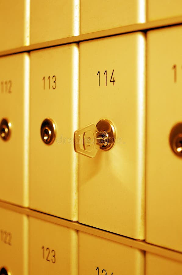 Key in bank safe stock image. Image of serial, security - 331055