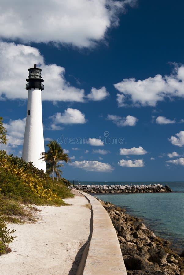 Cape Florida Lighthouse stock photo. Image of miami, park - 17886472