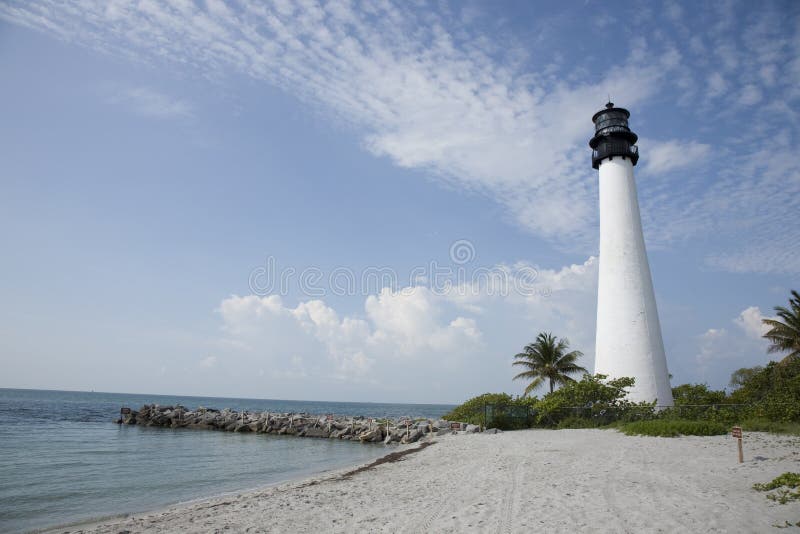 Key Biscayne Lighthouse stock image. Image of lighthouse - 5258269