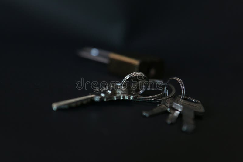 Keys with black background stock photo. Image of darkness - 244454690