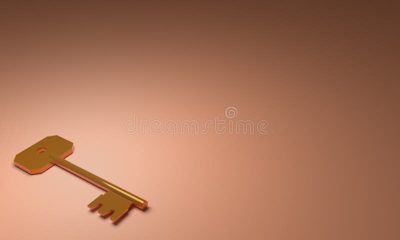 Key with Blank Background with Blank Space Stock Illustration ...