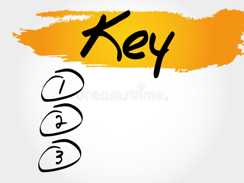 KEY blank list concept stock illustration. Illustration of ... KEY blank list concept stock illustration. Illustration of ...