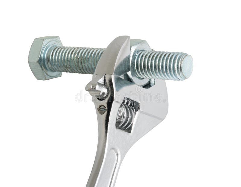 The key, bolt and nut stock image. Image of fasteners - 71773729