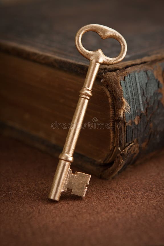 Key and book stock photo. Image of retro, knowledge, memory - 24509540