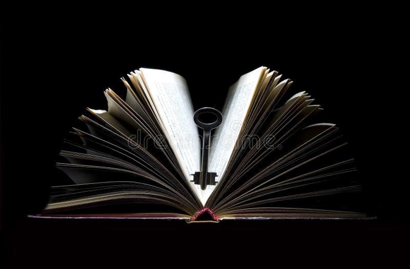 Key and book stock photo. Image of open, power, education - 4122588