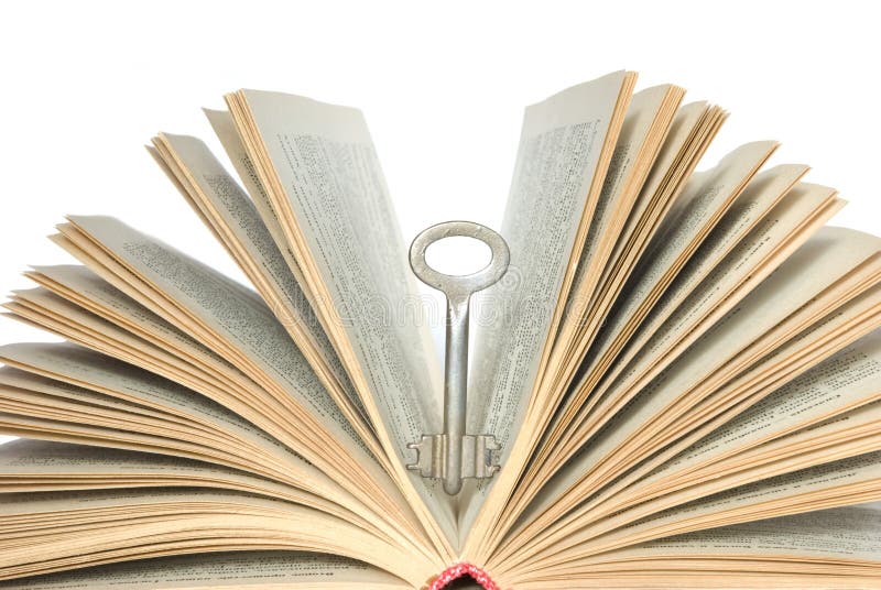 Key in book stock photo. Image of wisdom, knowledge, text - 4181988