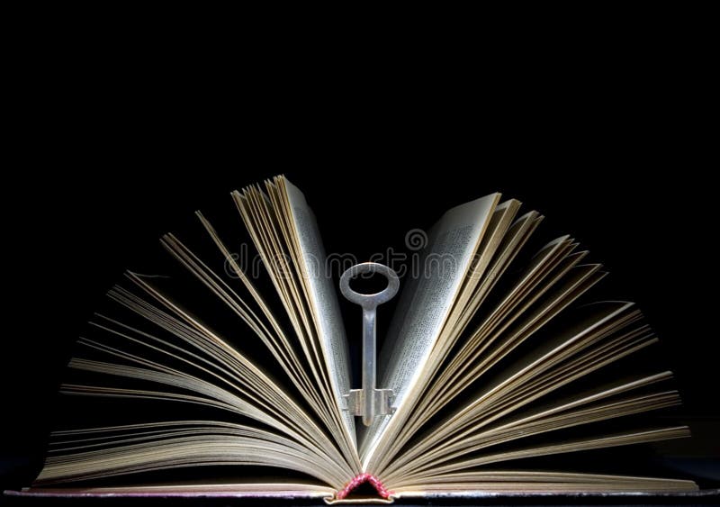 Key and book stock photo. Image of power, wisdom, achievement - 4312224