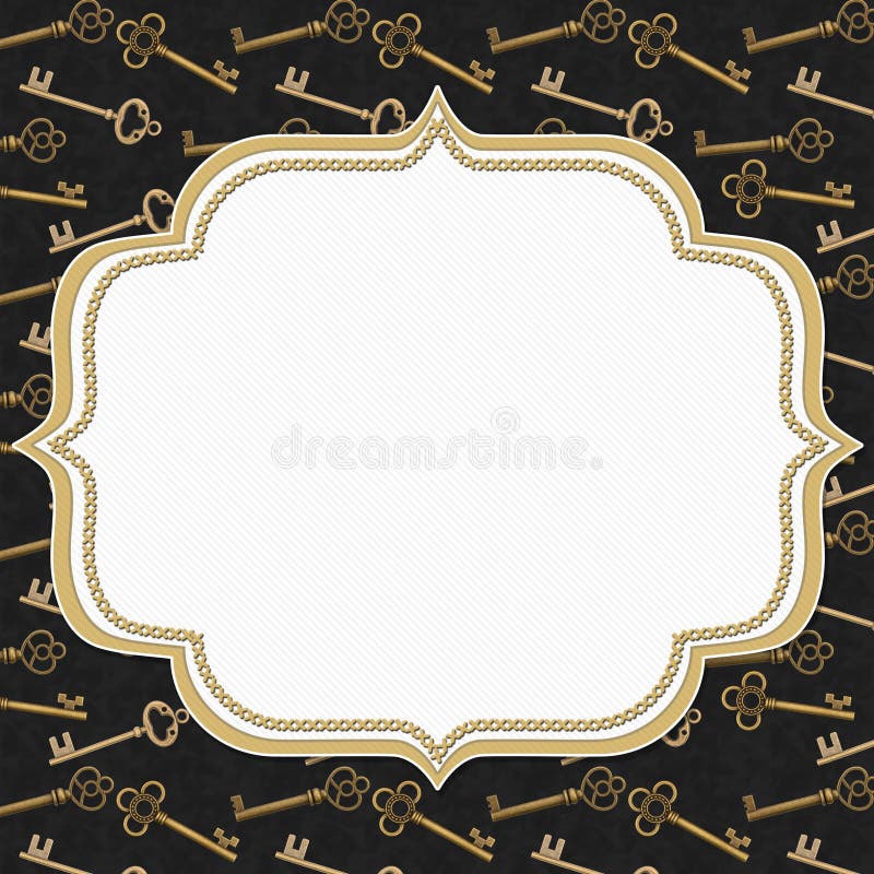 Old gold skeleton key stock illustration. Illustration of lock - 7922971