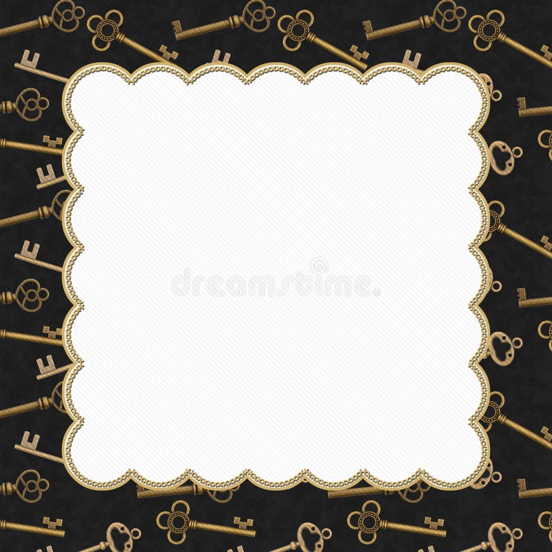 Skeleton Key Border Stock Illustrations – 23 Skeleton Key Border Stock ...