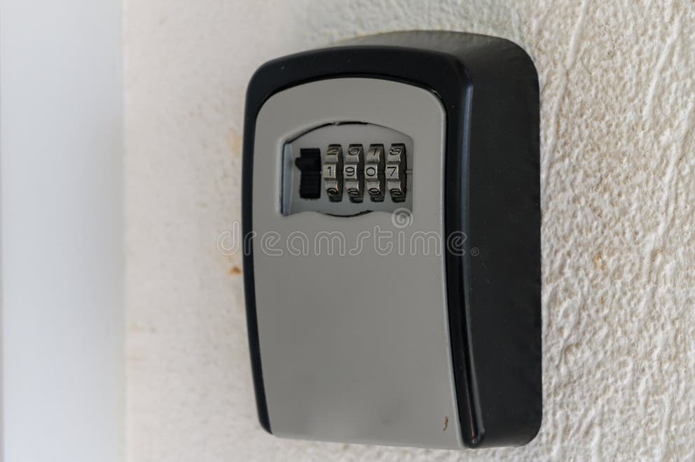 Key Box with Combination Lock for Apartments 2 Stock Image - Image of ...