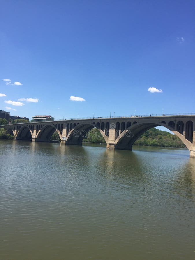 Key Bridge Washington, D.C. Stock Photo - Image of bridge, washington ...