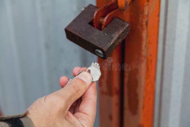 Key is Broken. the Castle Did Not Open Stock Photo - Image of padlocked ...