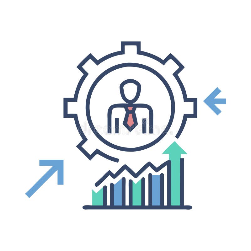 Key Business Agility Icon stock vector. Illustration of graph - 352794848
