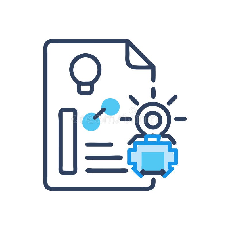 Key Business Project Assessment Icon Stock Vector - Illustration of ...