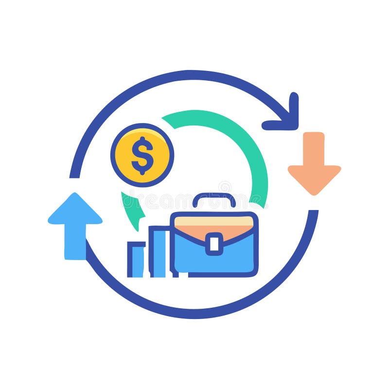 Key Business Recovery Icon stock vector. Illustration of icon - 352796544