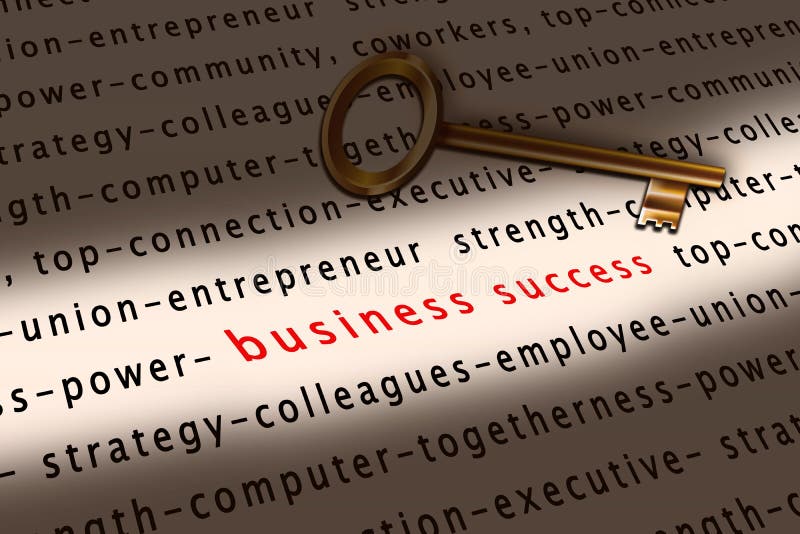 Key of Business Success - Solution Concept Stock Illustration ...