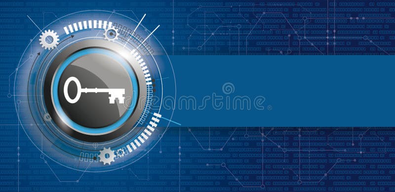 Key Circuit Board Banner Data Stock Vector - Illustration of coding ...