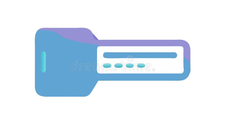 Key Card Access Pass, Security and Entry System Icon. Vector Design ...