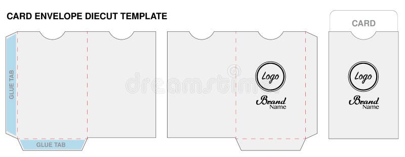 Envelope Die Cut Mock Up Template Vector Stock Vector - Illustration of ... Envelope Die Cut Mock Up Template Vector Stock Vector - Illustration of ...