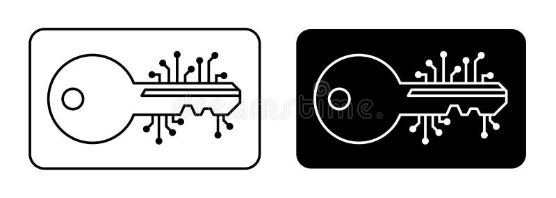 Key Card Security Access Card Vector Illustration Icon Stock Vector ...