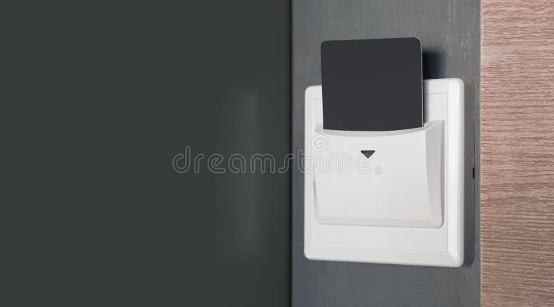Key card in the smart home stock photo. Image of accessibility - 258401292