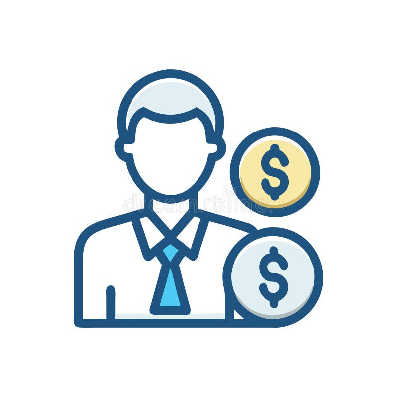 Key CFO Icon stock vector. Illustration of marketing - 352797143