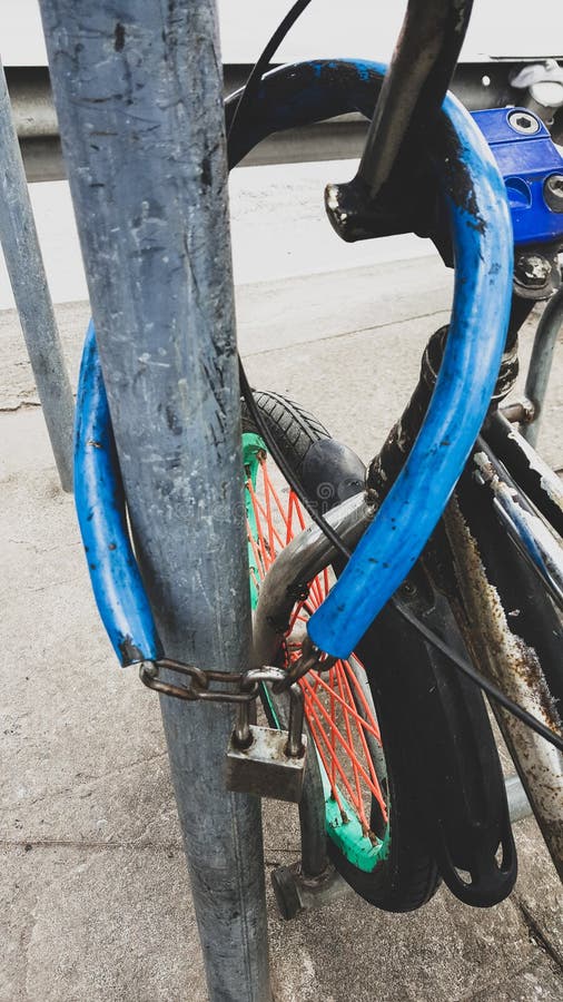 Key chain for bicycle stock photo. Image of security - 109061186