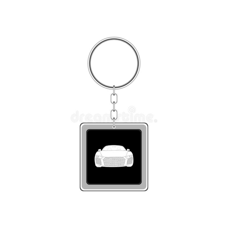 Key Chain for Car. Vector Illustration Stock Vector - Illustration of ...
