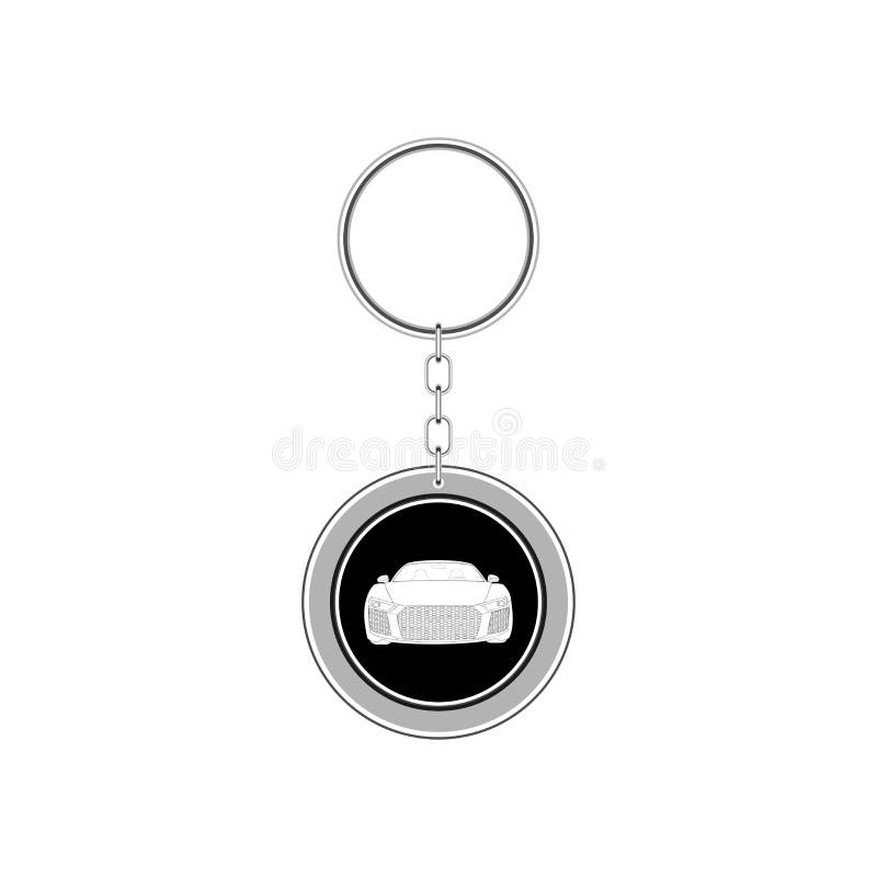 Key Chain for Car. Vector Illustration Stock Vector - Illustration of ...