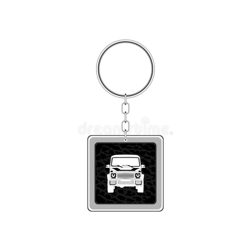 Key Chain for Car. Vector Illustration Stock Vector - Illustration of ...