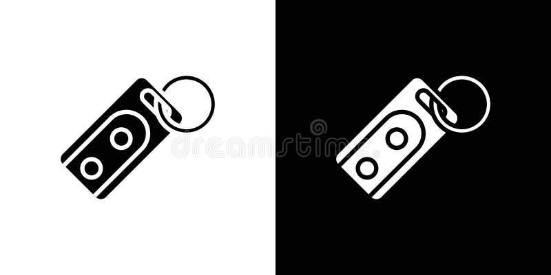 Key Chain Icon Linear Logo Isolated Stock Illustration - Illustration ...