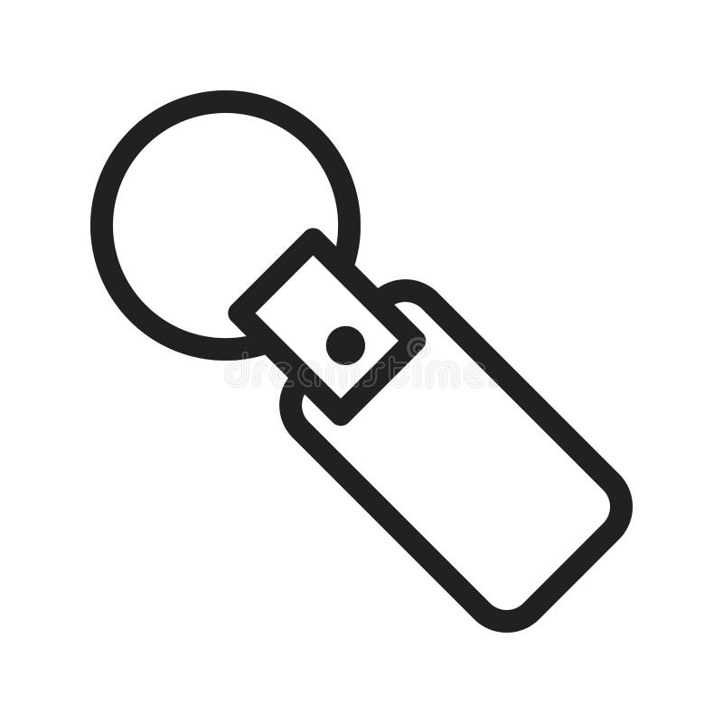 Key Chain stock vector. Illustration of leather, ring - 96006936