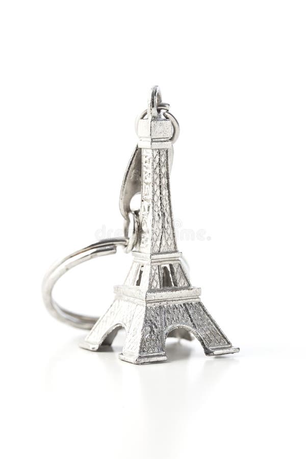 Key chain of Paris tower stock photo. Image of memento - 127804990