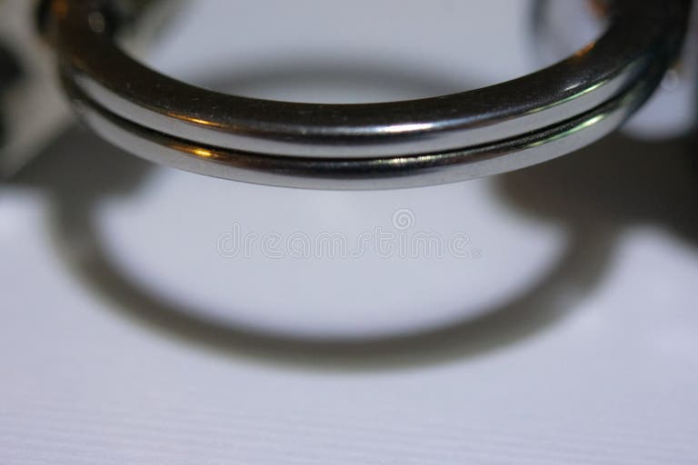 Key Chain Ring Part Close Up Stock Image - Image of chain, element ...