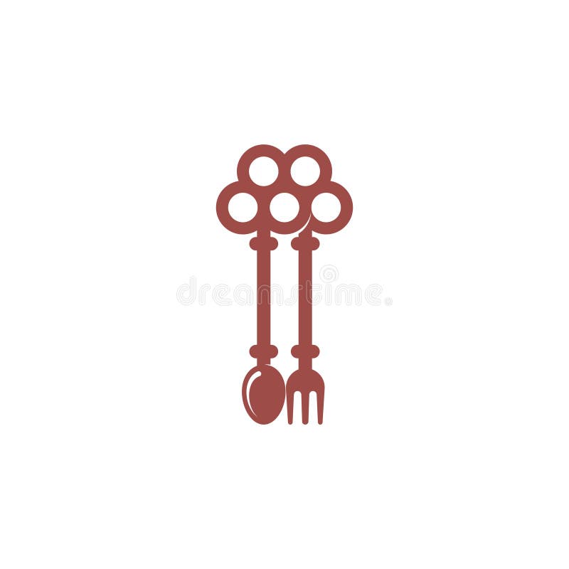 Key and Chef Logo Concept Design Illustration Stock Illustration ...