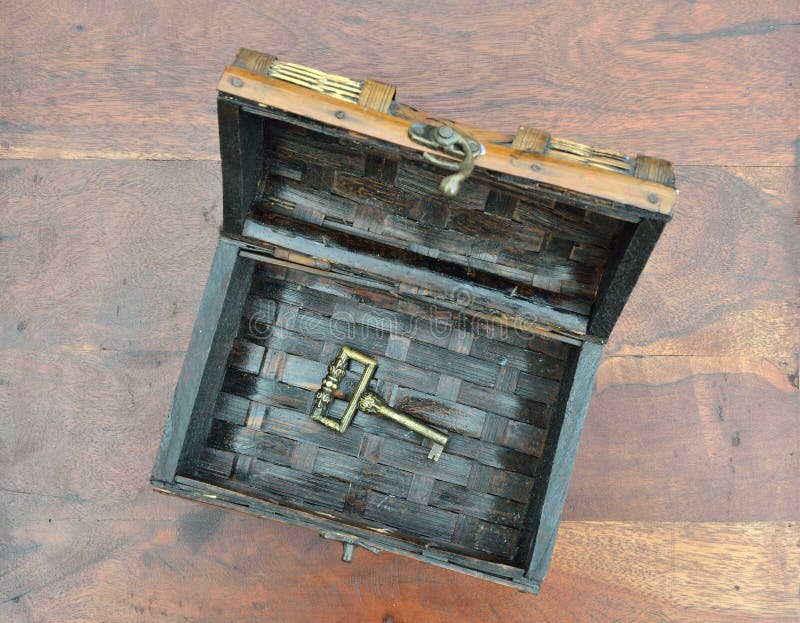 Key in chest stock photo. Image of lock, case, aged, small - 60215904
