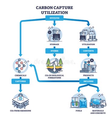 Carbon Capture Utilization Storage Stock Illustrations – 43 Carbon ...