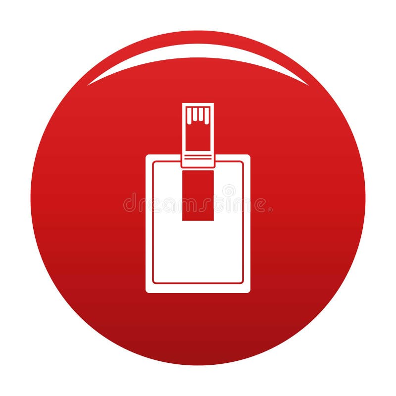Key Connector Icon Vector Red Stock Vector - Illustration of computer ...